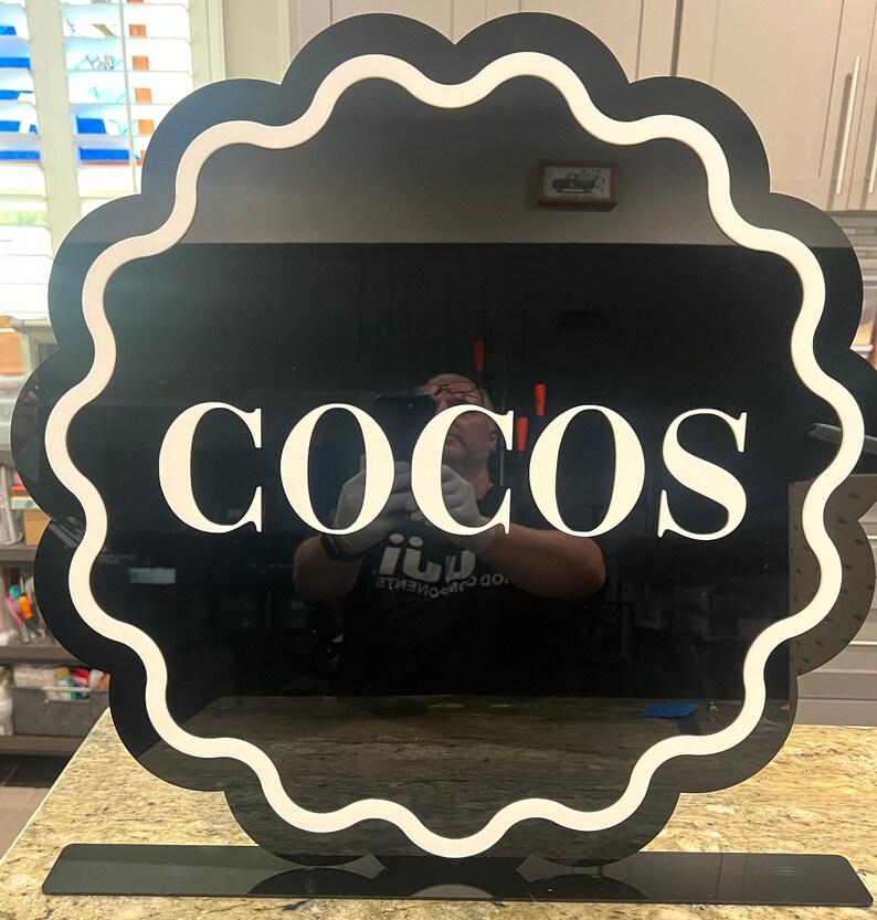 Customizable Scalloped Edge Sign Digital File - Etsy