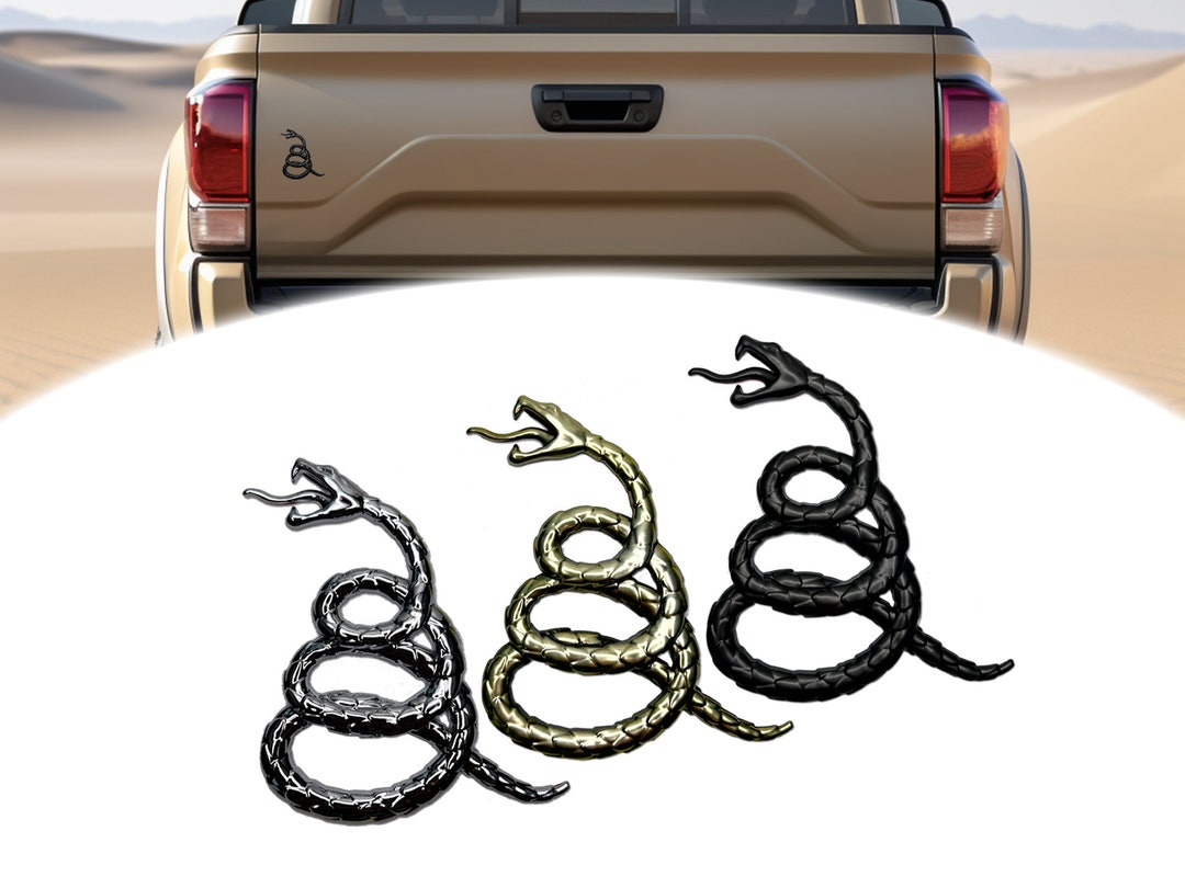 Pair (2) Gadsden Flag Rattlesnake - Dont Tread on Me Emblem - 3D Gadsen ...