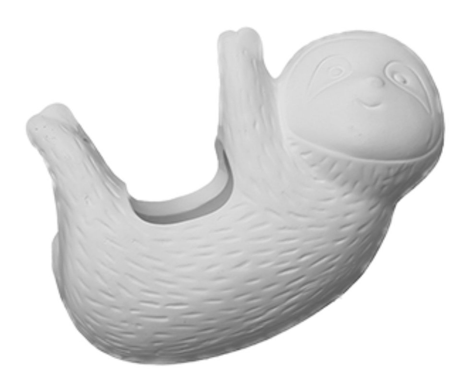 Unpainted Bisque Ceramic Papa Sloth Hanging Planter, Can Be Painted ...