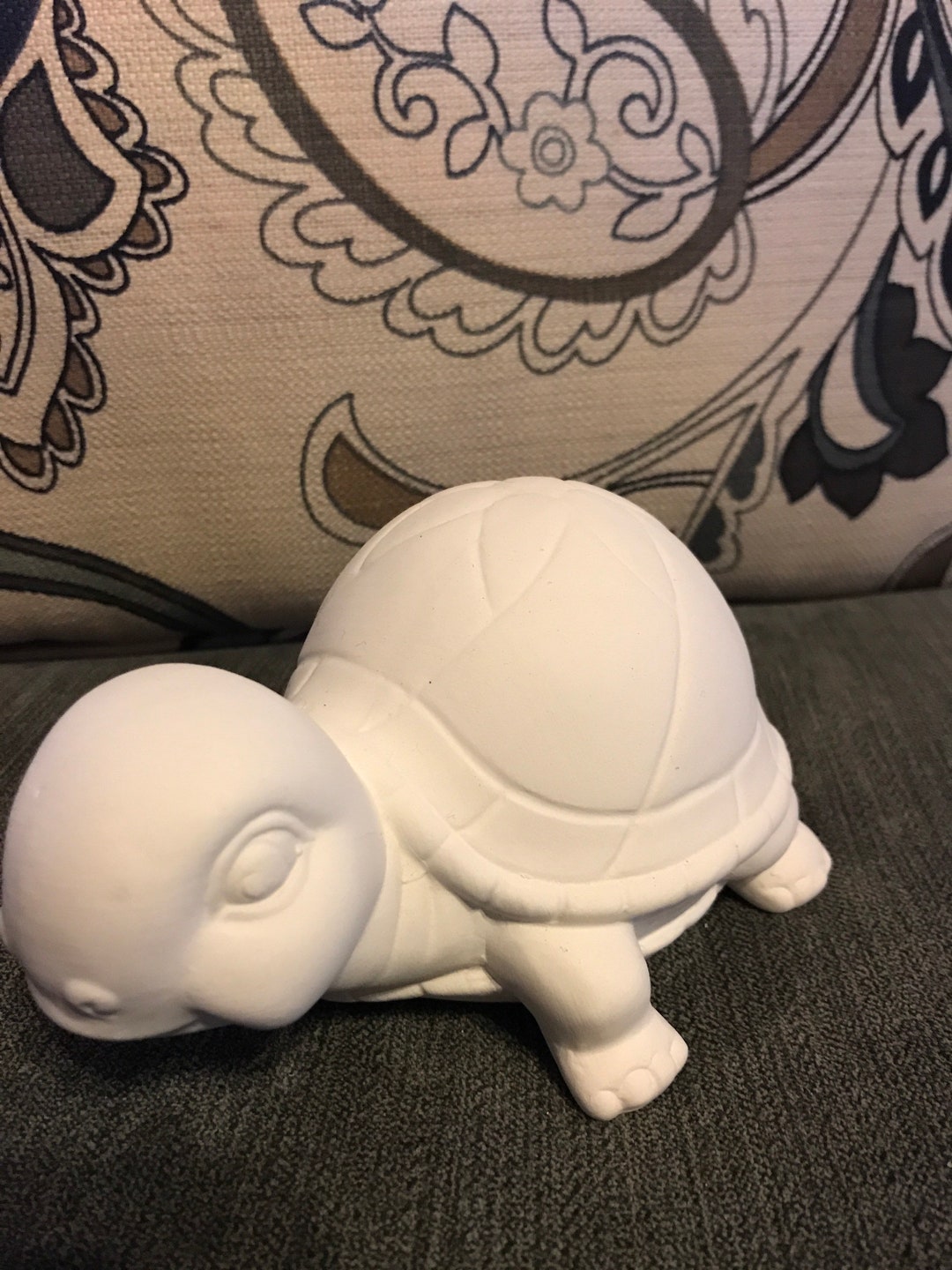 Unpainted Bisque Ceramic Tilly the Trutle, Ready to Paint, No Firing ...