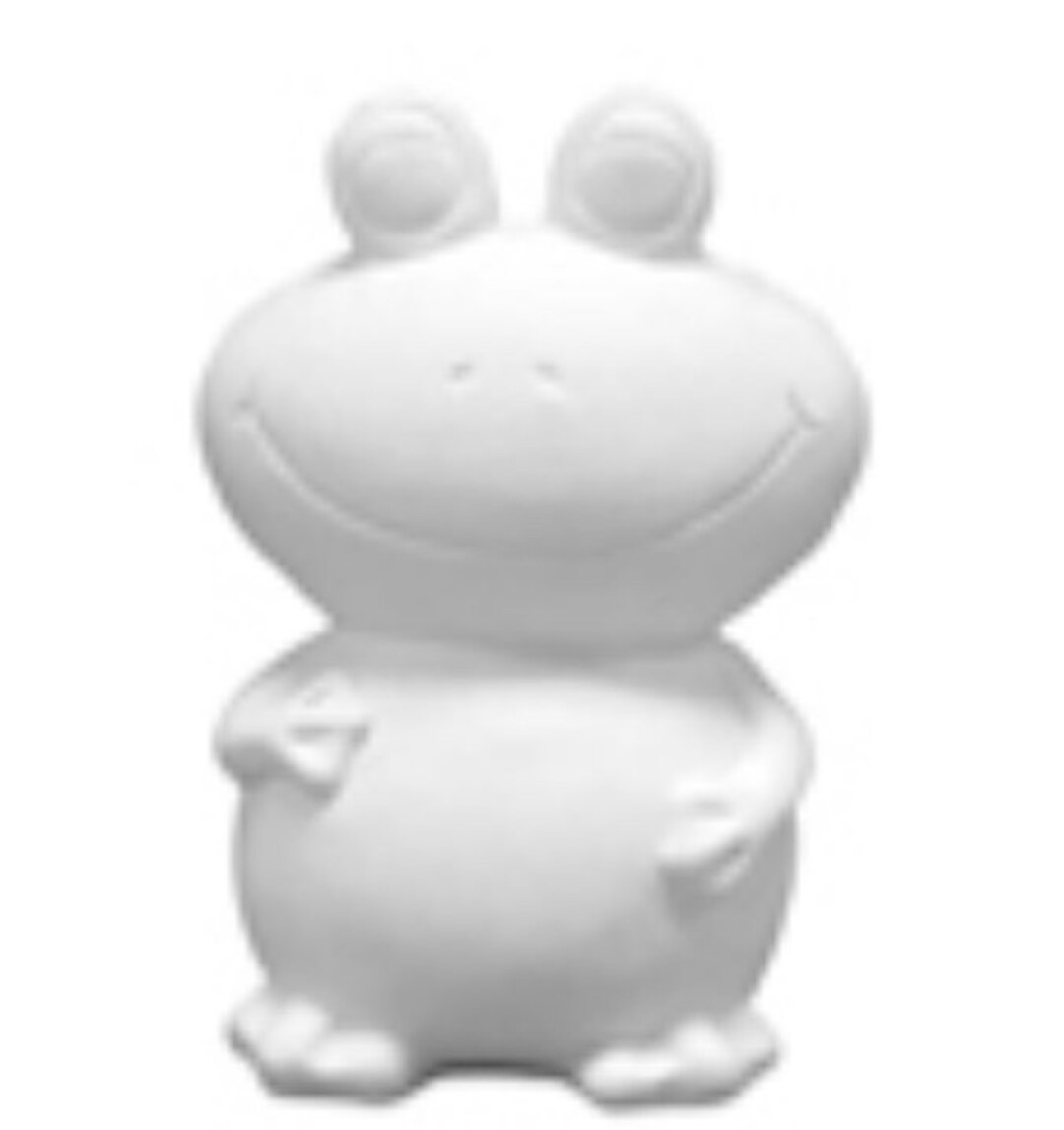 Unpainted Bisque Ceramic Ribs the Frog Ceramic for Painting - Etsy