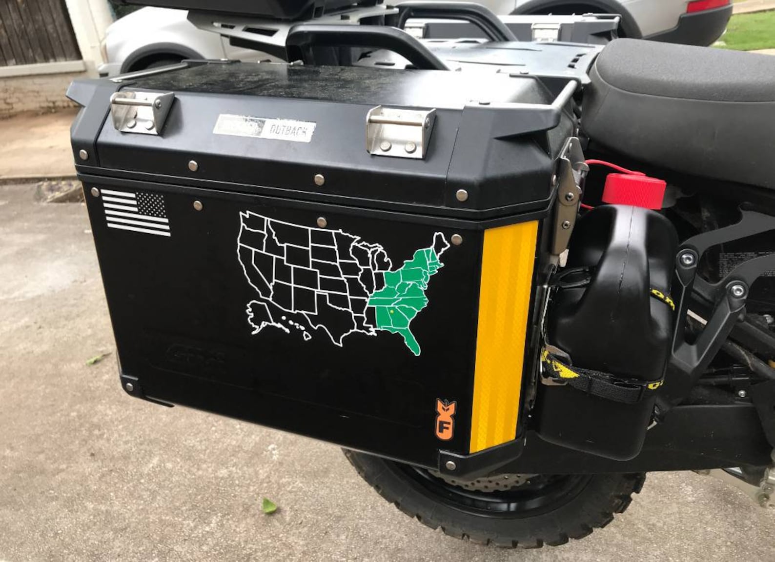 Mini USA Decal Map Tracker US Decal Motorcycle Tracking - Etsy