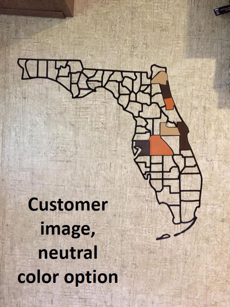 Florida County Decal Map - Camper Decal, Florida Decal, RV Decal ...