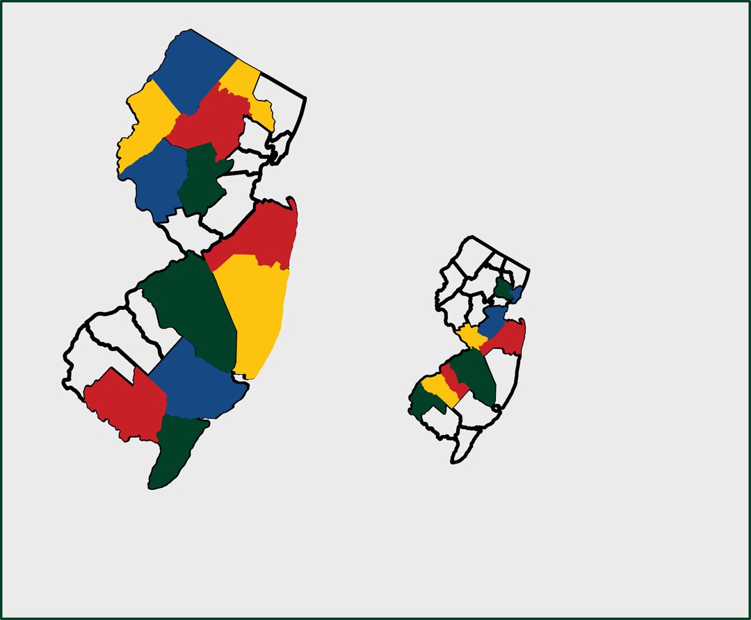 New Jersey County Map Adventure Tracker New Jersey County Map Rv Decal