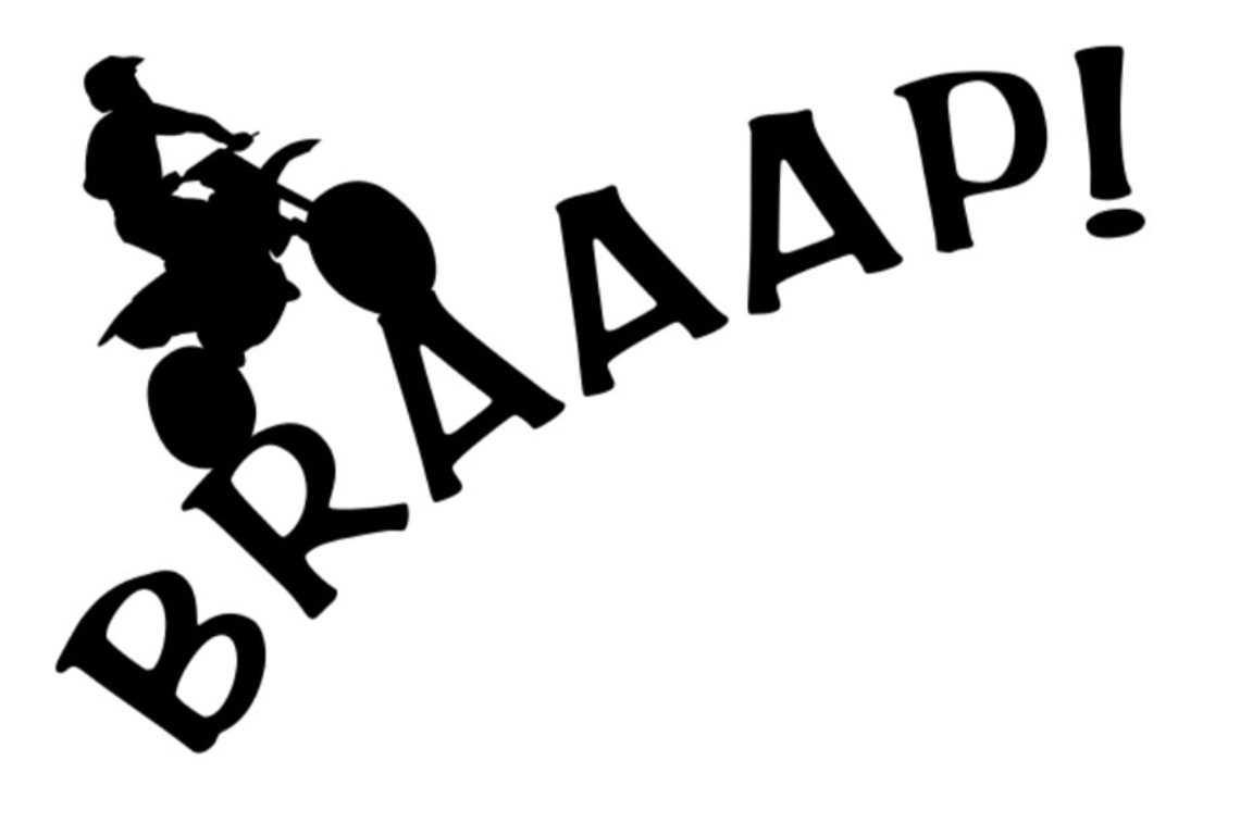 BRAAAP Dirt Bike Vinyl Decal dirt rider decal off road | Etsy