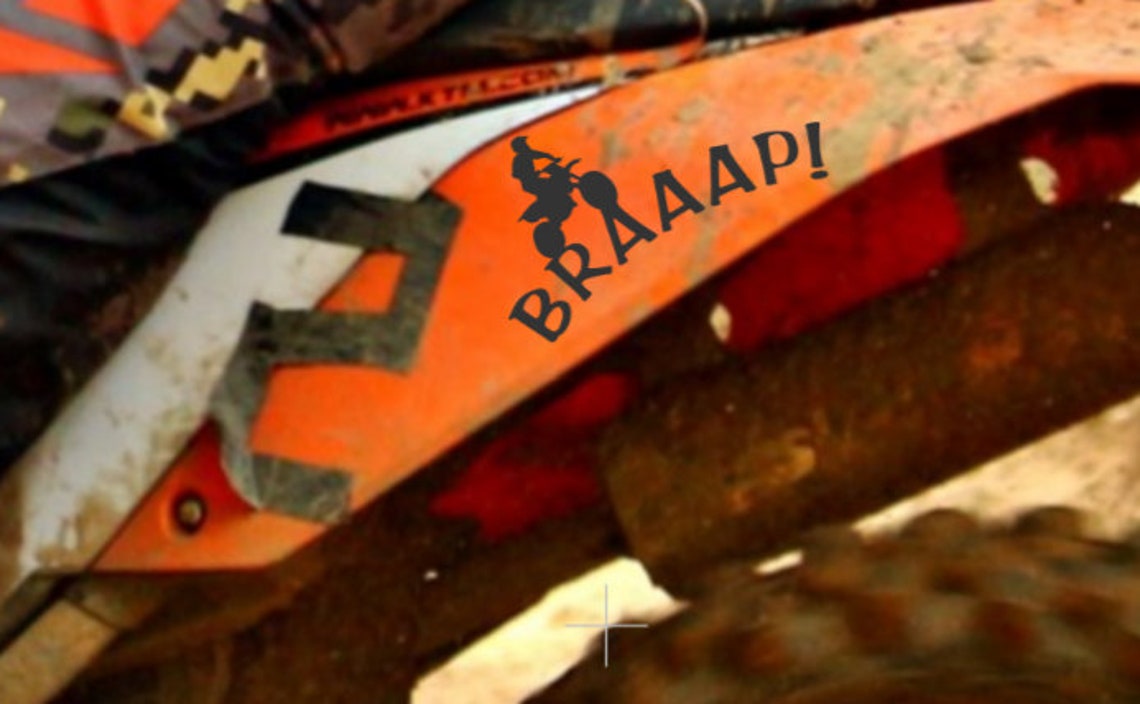 BRAAAP Dirt Bike Vinyl Decal dirt rider decal off road | Etsy