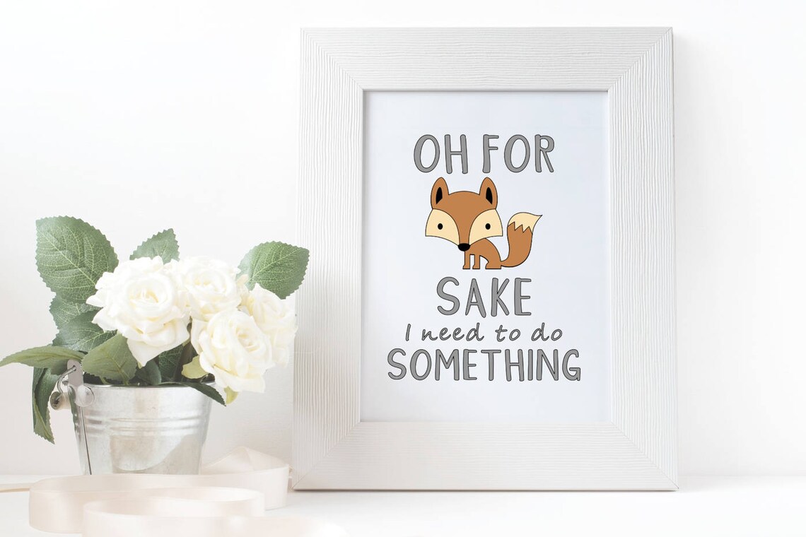 CUSTOM for Fox Sake Decal - I Need to Do Something, Custom Decal ...