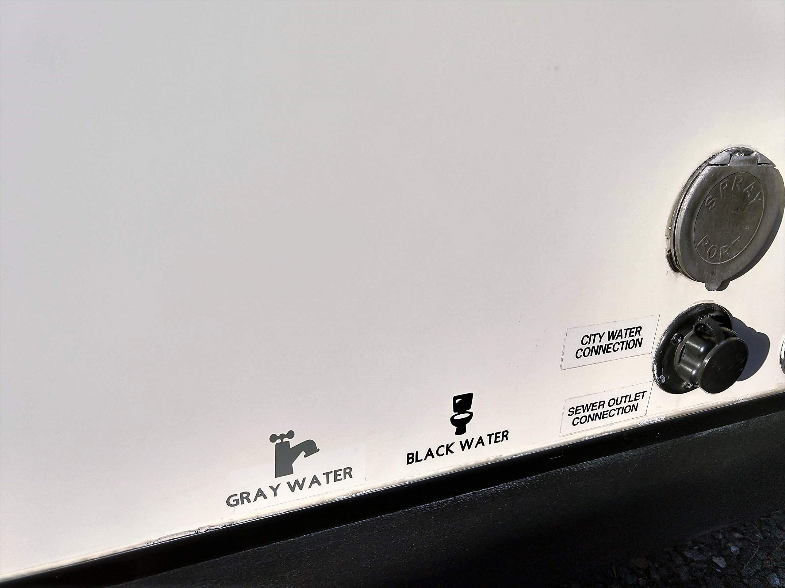 Black Water Tank, Gray Water Tank Decals - Black Tank, Gray Tank, Grey ...
