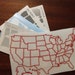 Mini USA Decal Map Tracker - US Decal, Motorcycle Tracking Decal, Mini ...