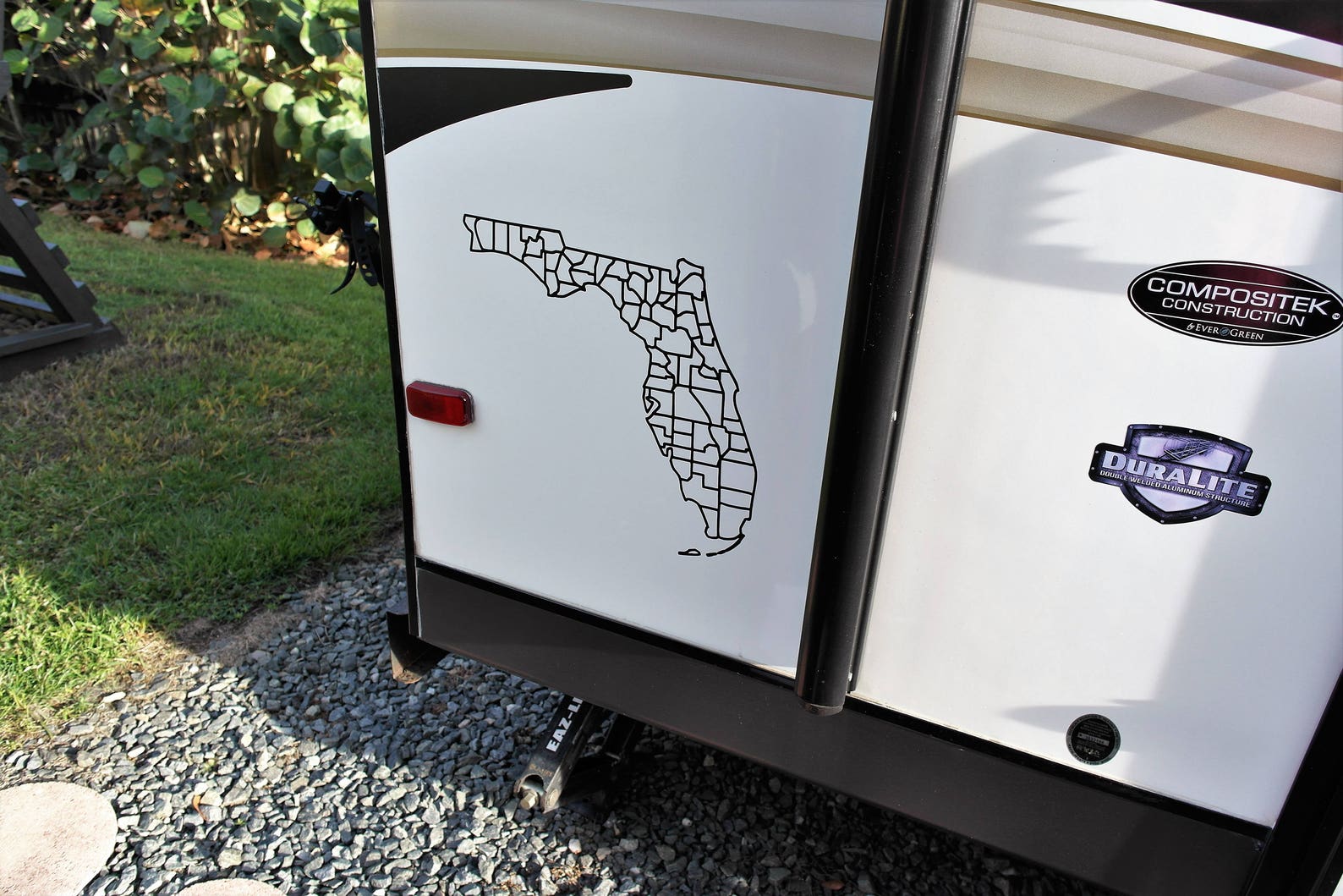Florida County Decal Map - Camper Decal, Florida Decal, RV Decal ...
