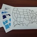 Mini USA Decal Map Tracker - US Decal, Motorcycle Tracking Decal, Mini ...