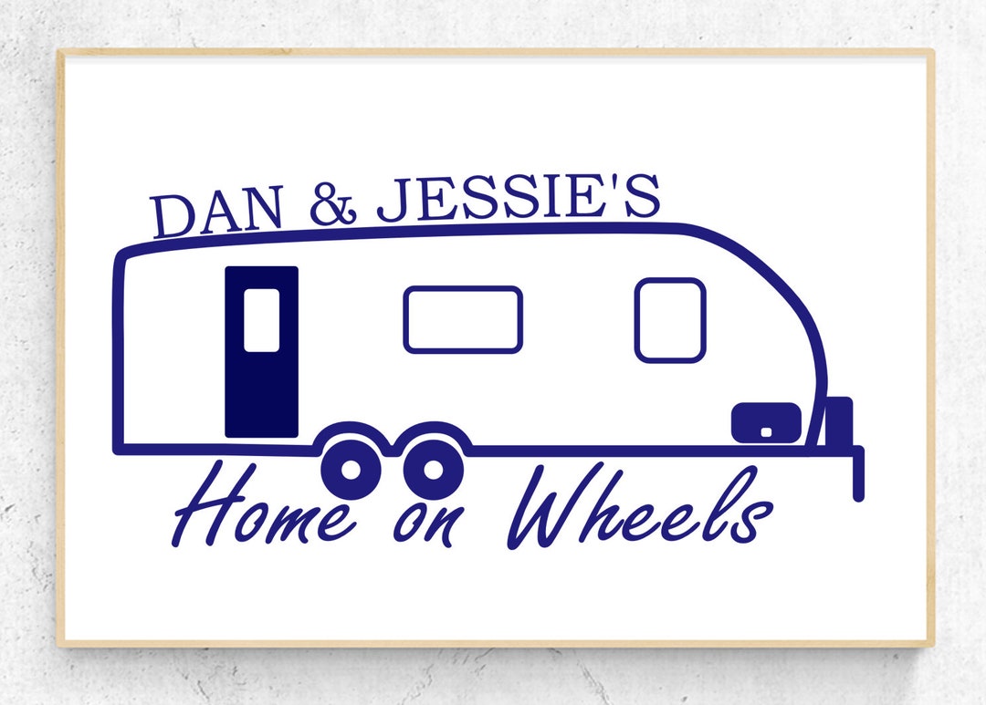 Travel Trailer Decal (6" X 3")- Camper Decal, Camping Decal, Home on ...