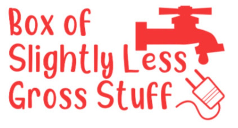 Box of Slightly Less Gross Stuff Decal Camping Decal - Etsy