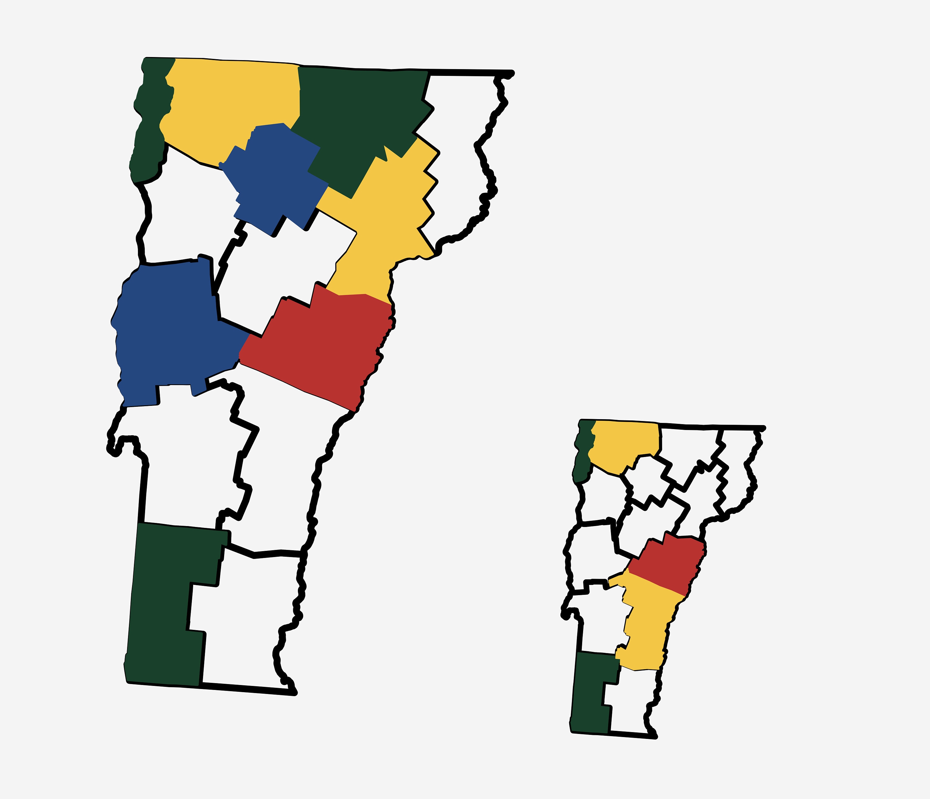 Vermont County Map Adventure Tracker Vermont County Map RV - Etsy