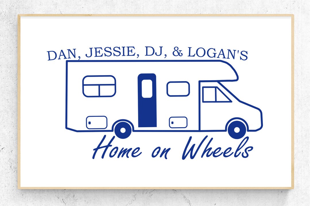 Class C Motor Home Personalized Home on Wheels Vinyl Decal (6" X 3.7 ...