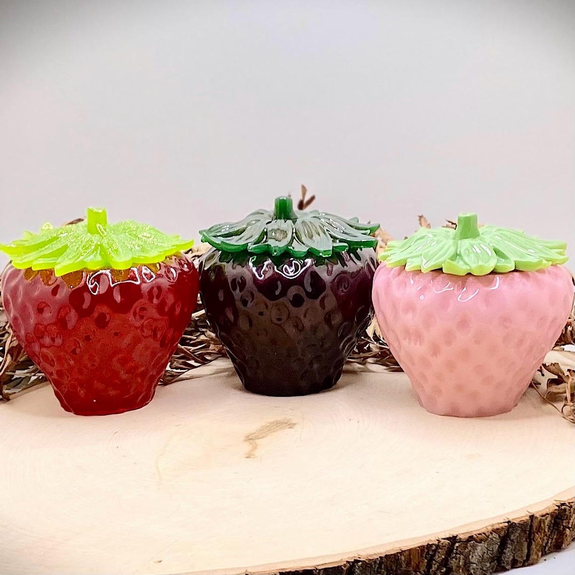 Strawberry Stash Jar | Resin Jar - Etsy