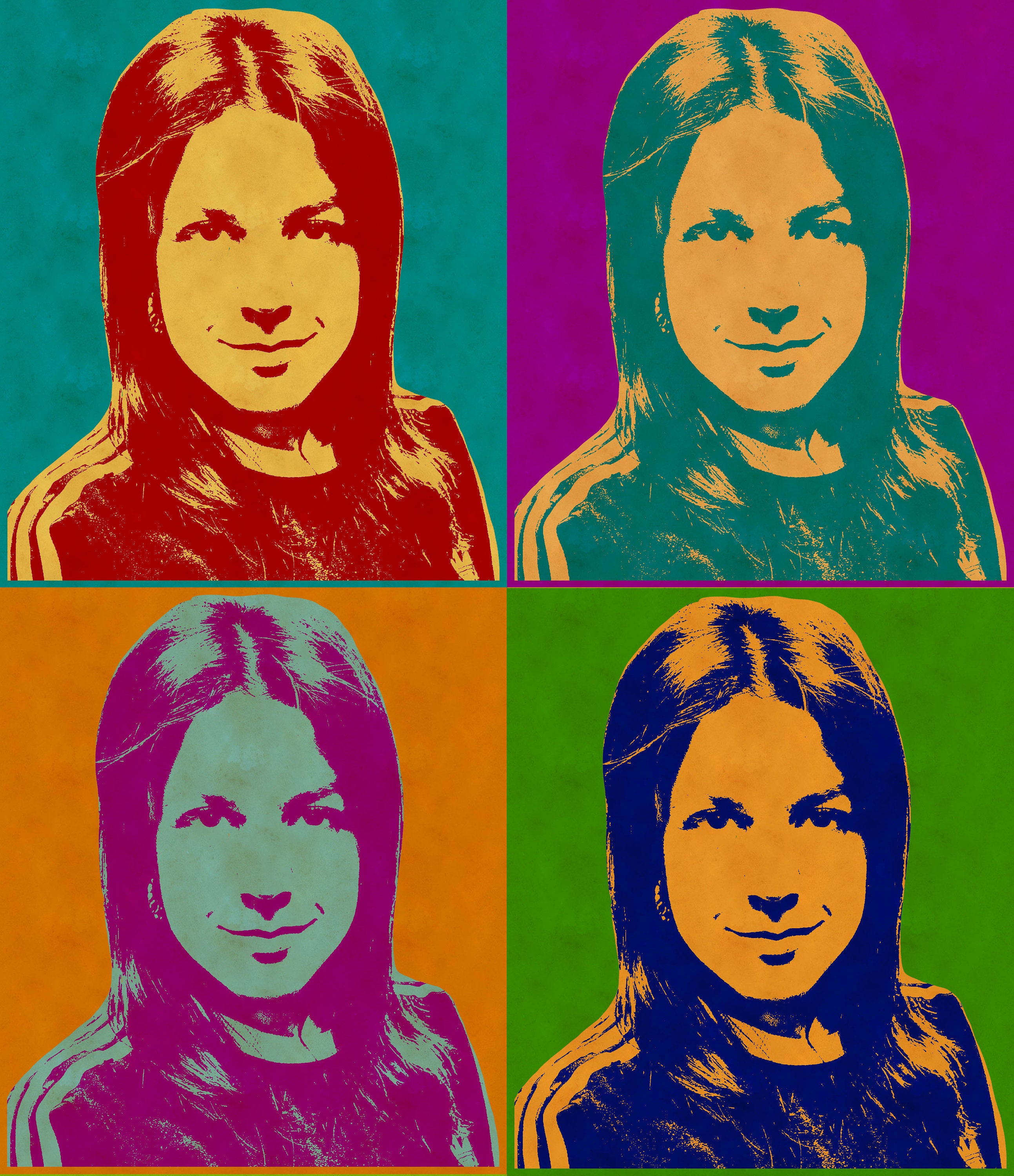 Custom Pop Art Portrait, Andy Warhol Style, Pop Art Wall Art, Print at ...