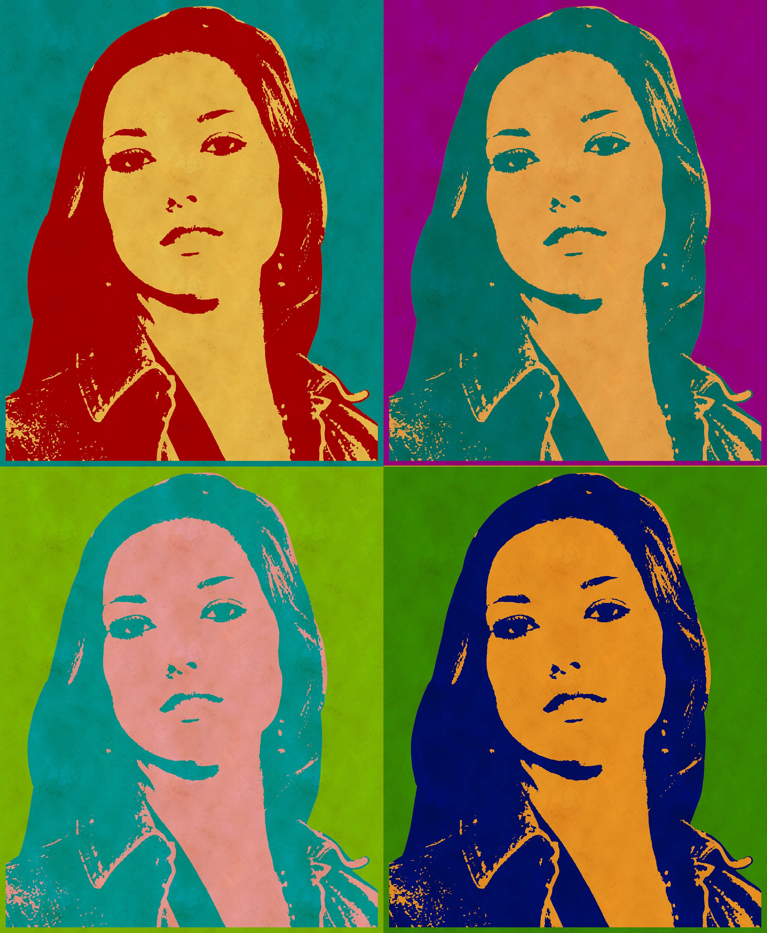 Custom Pop Art Portrait, Andy Warhol Style, Pop Art Wall Art, Print at ...
