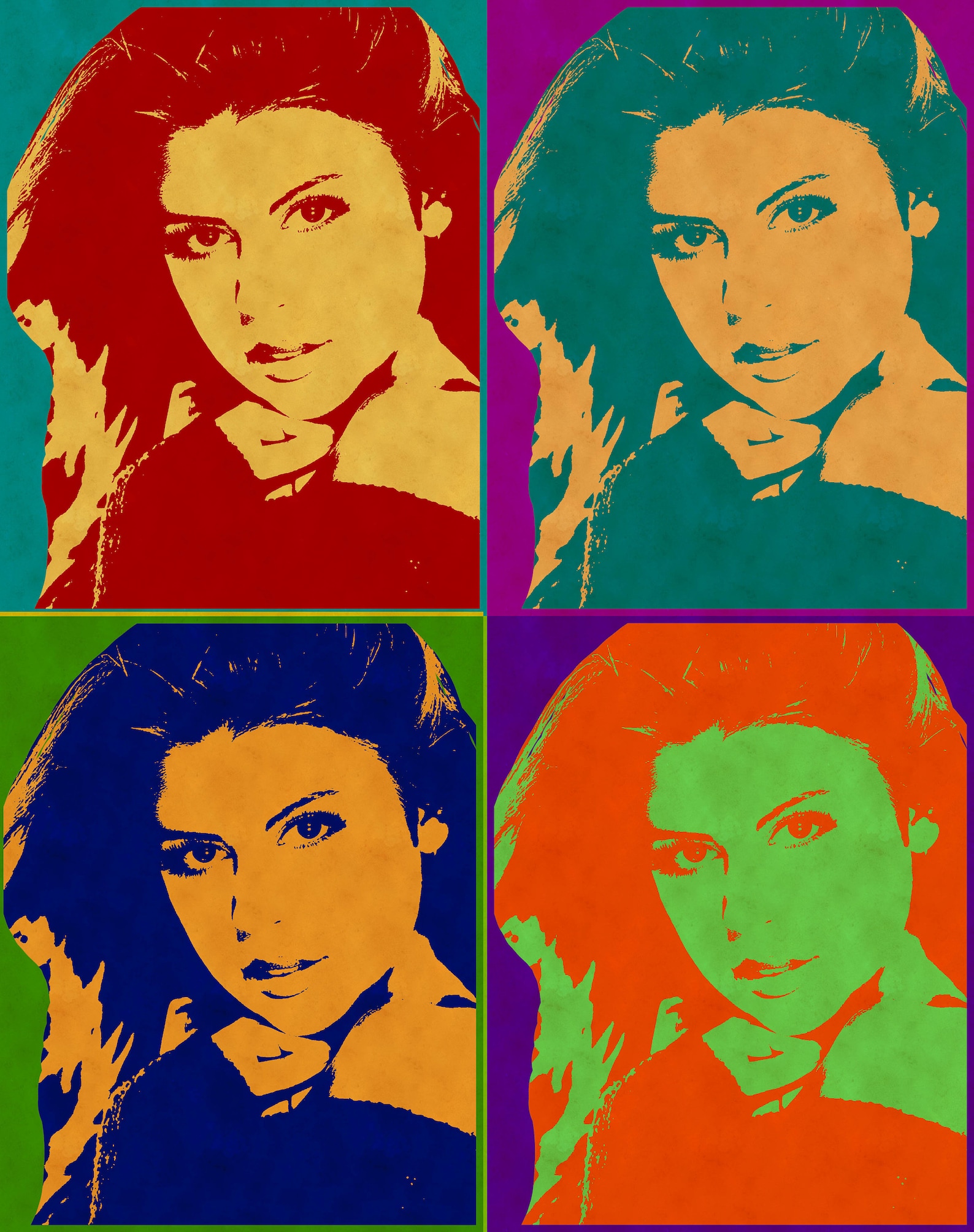 Custom Pop Art Portrait, Andy Warhol Style, Pop Art Wall Art, Print at ...