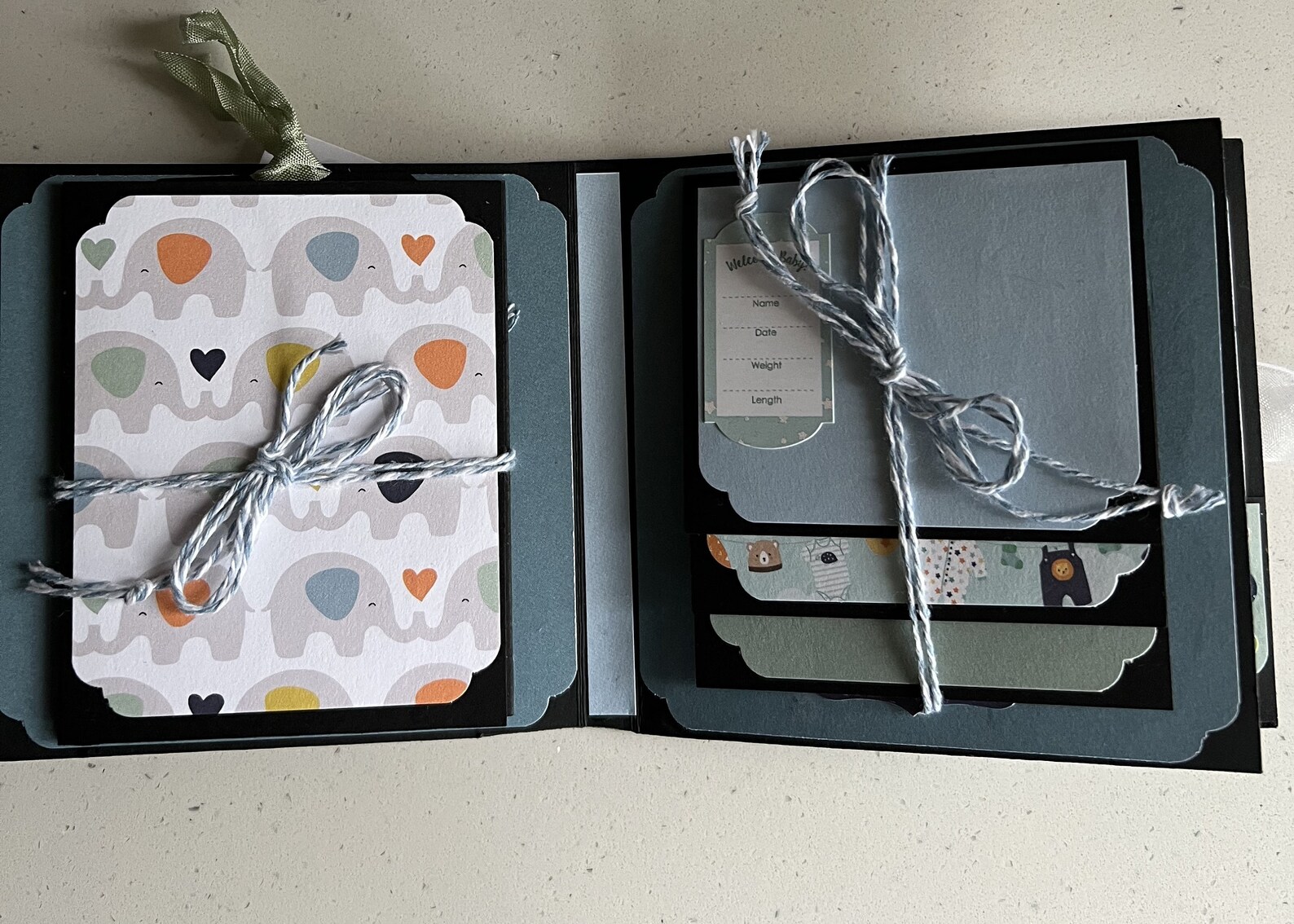 Baby Boy Mini Folio Scrapbook Photo Journal Album - Etsy