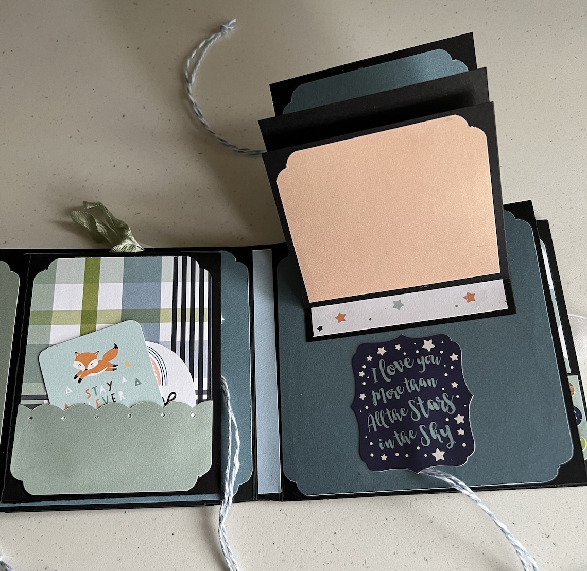 Baby Boy Mini Folio Scrapbook Photo Journal Album - Etsy