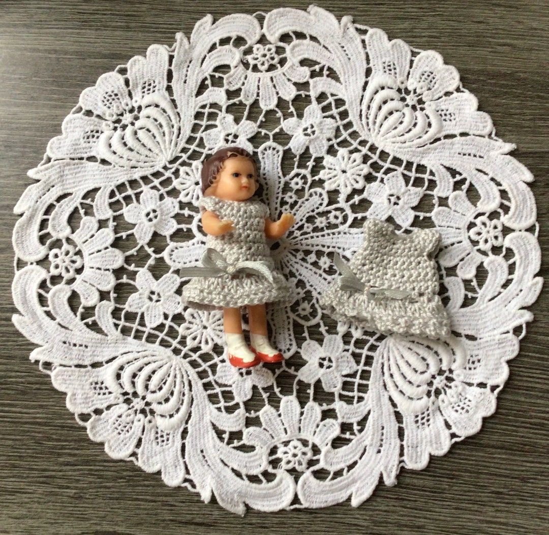 Nice Crocheted Dresses for Ari Doll of 7.5 Cm - Etsy