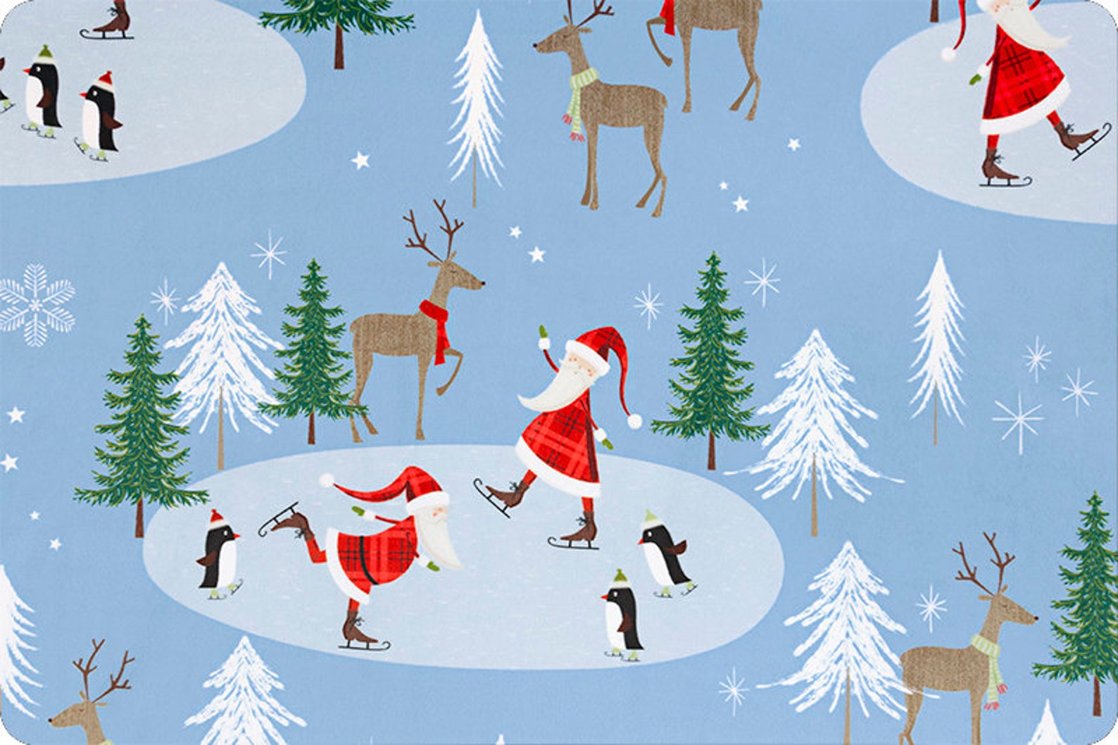 North Pole Digital Cuddle® Ice Christmas Quilts and Blankets. Great for ...