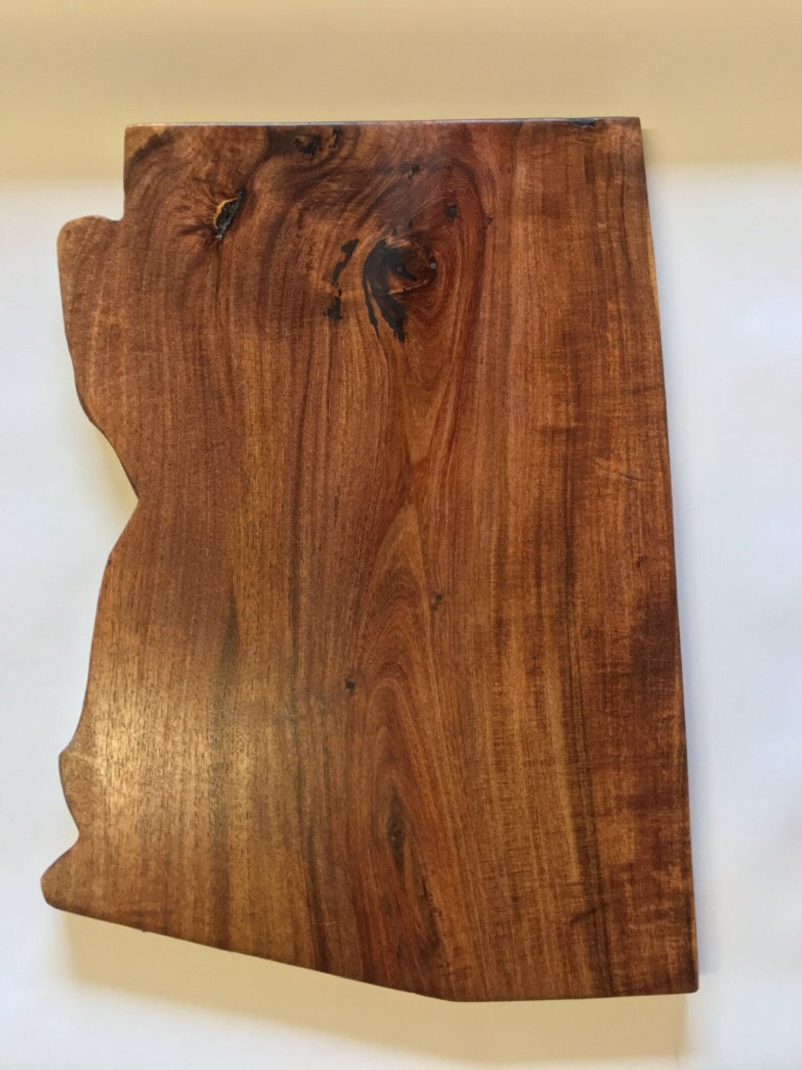 Hand-made Arizona Plaque, Wood Art, Arizona Decor, Mesquite Wood ...