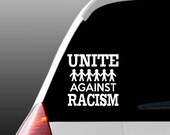 Unite Against Racism Car Window Decal - Etsy