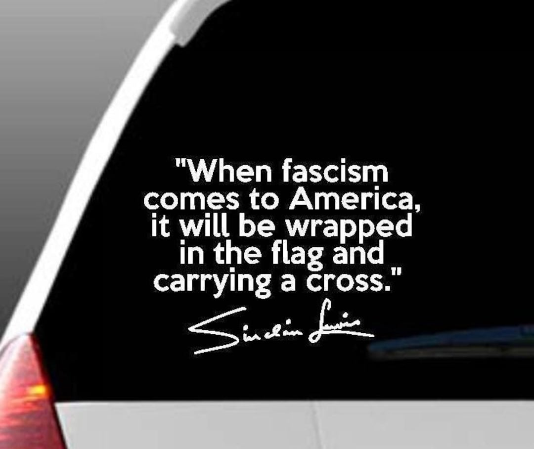 When Fascism Comes to America Car Window Decal; Anti-fascism Decal ...