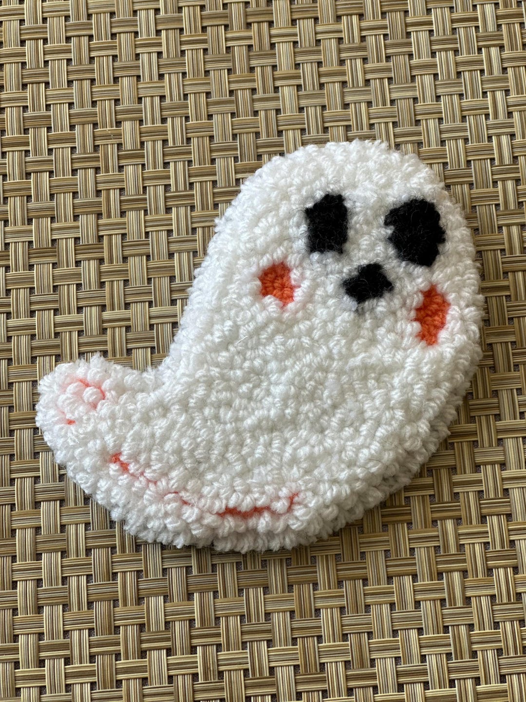 Boo Ghost Mug Rug - Etsy