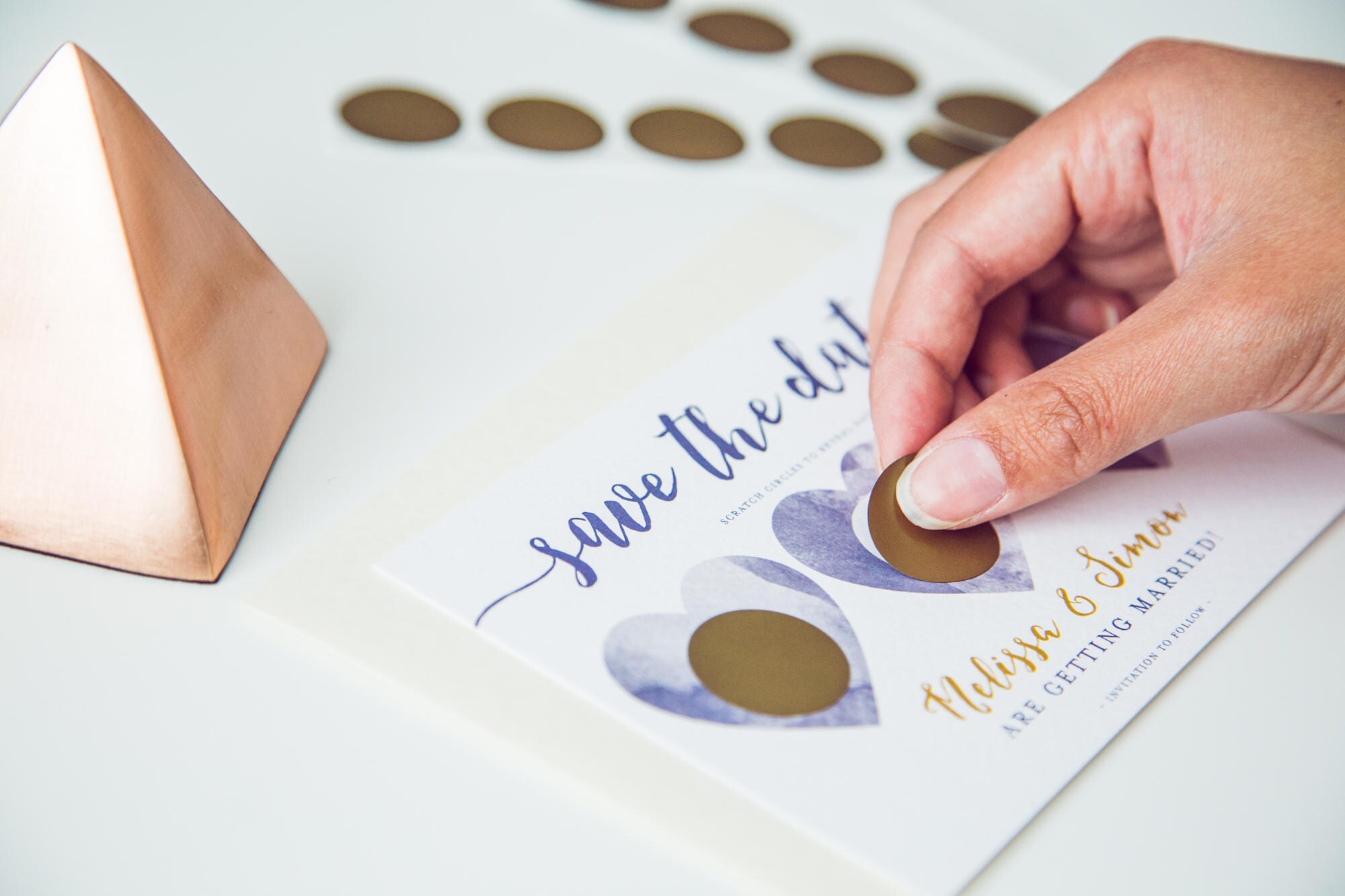 SAMPLE Scratch off Card Save the Date Invite Wedding - Etsy