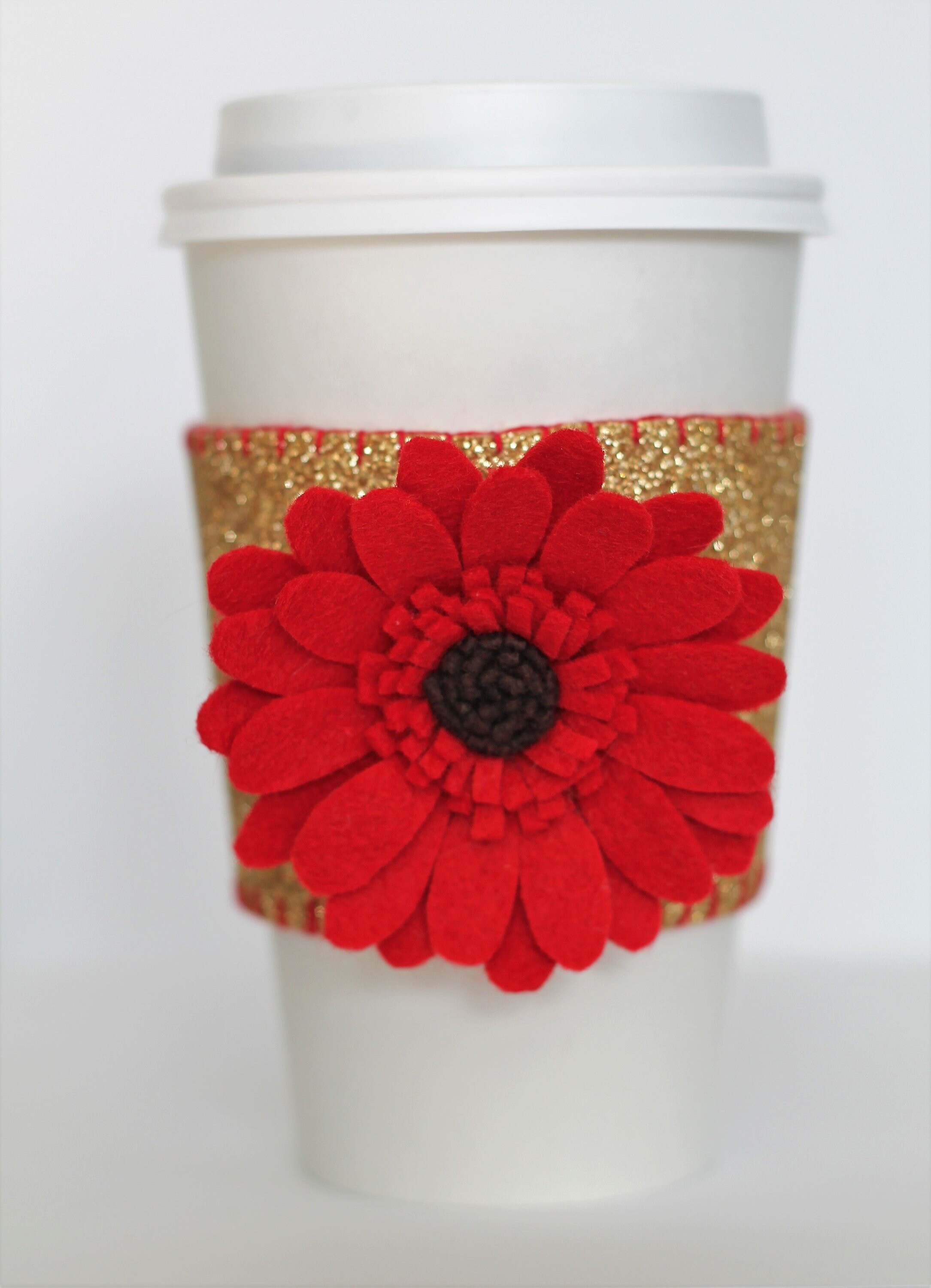 Felt Coffee Cozy/felt Coffee Sleeve/coffee Cup Sleeve/coffee Cup Cozy ...