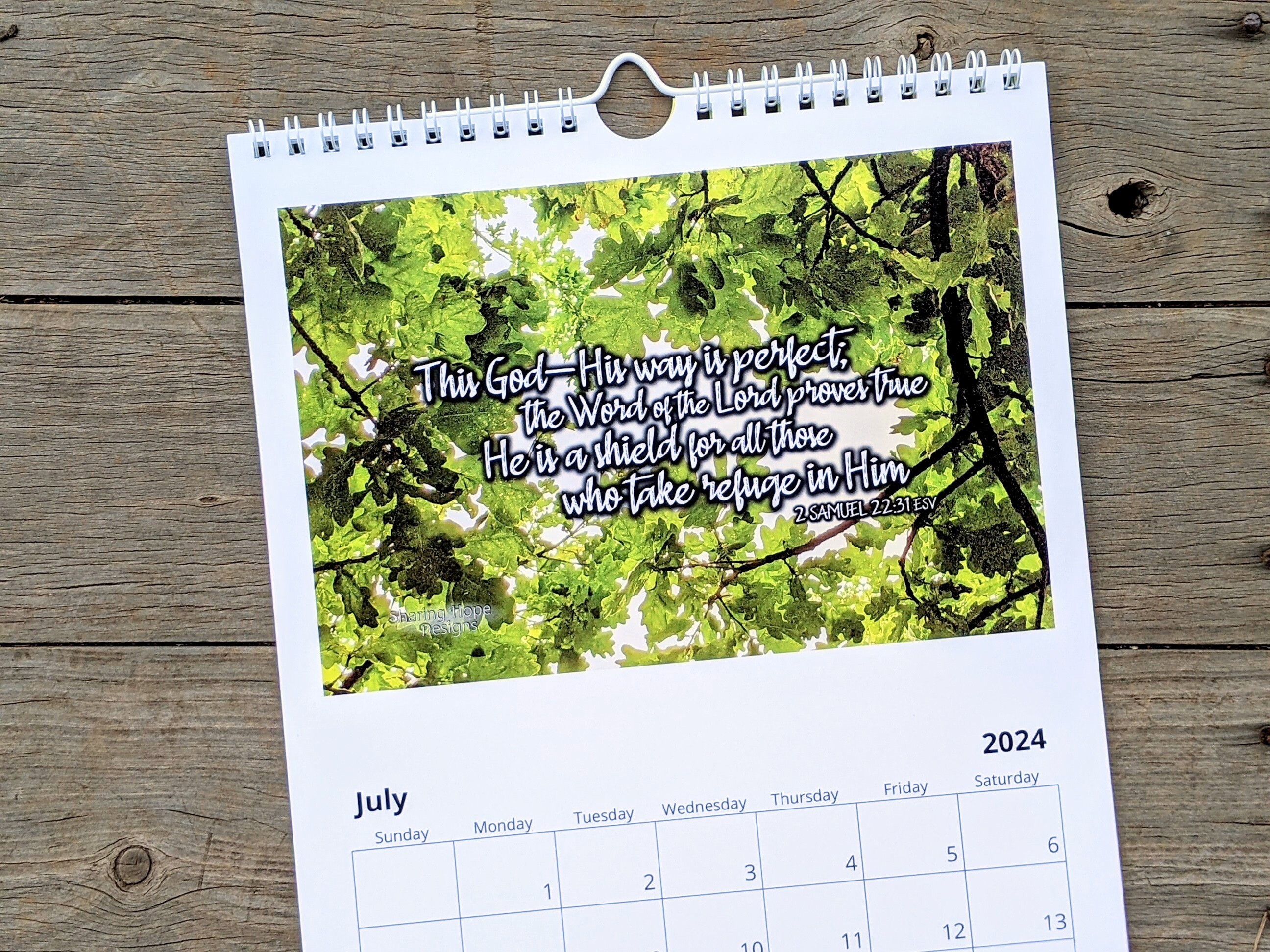 2024 Small Wall A4 Monthly Planner Calendar Bible Verse - Etsy