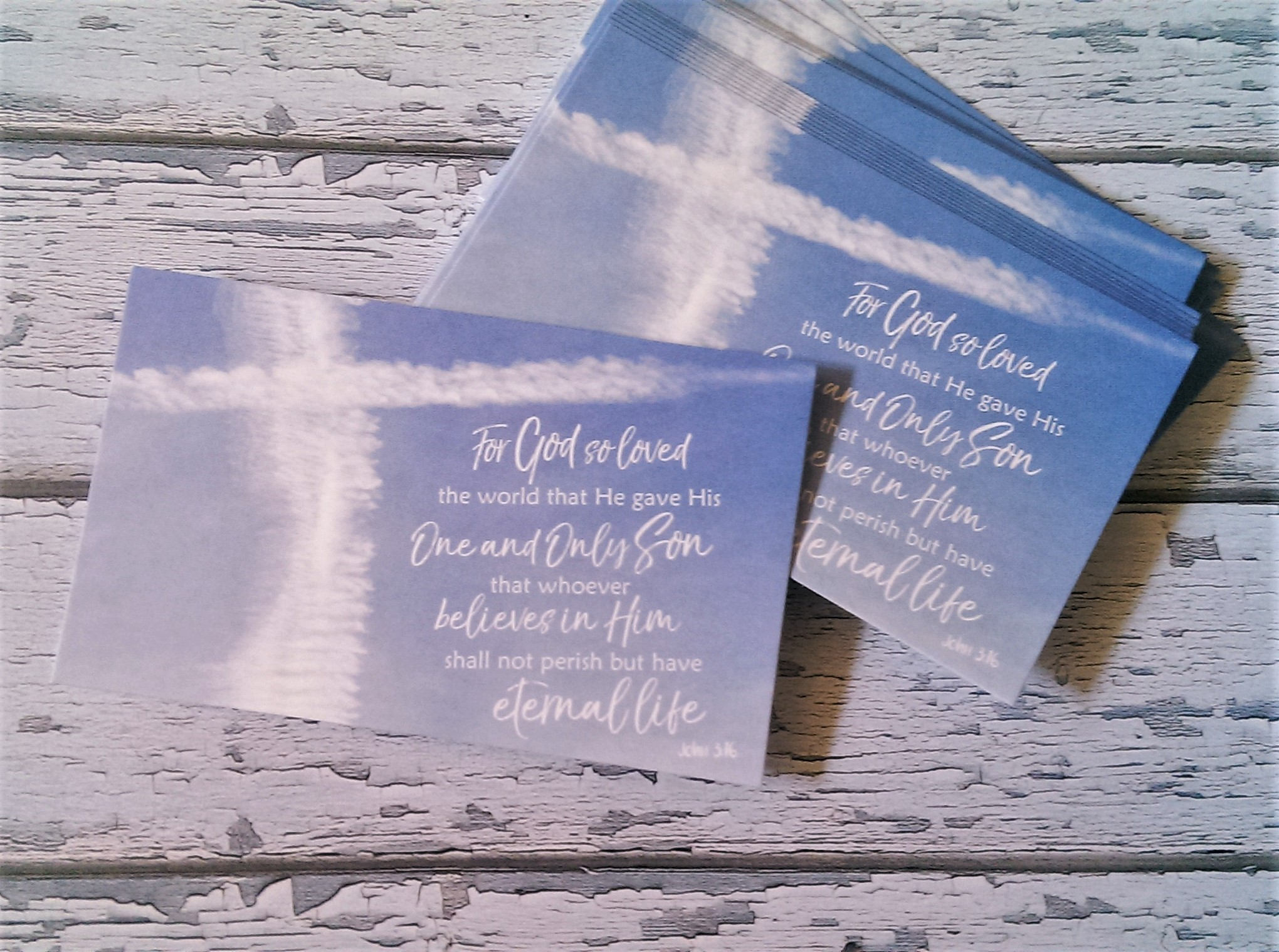 Gospel Palm Cards Set Bible Verse Memory Christian Easter Cross God's ...