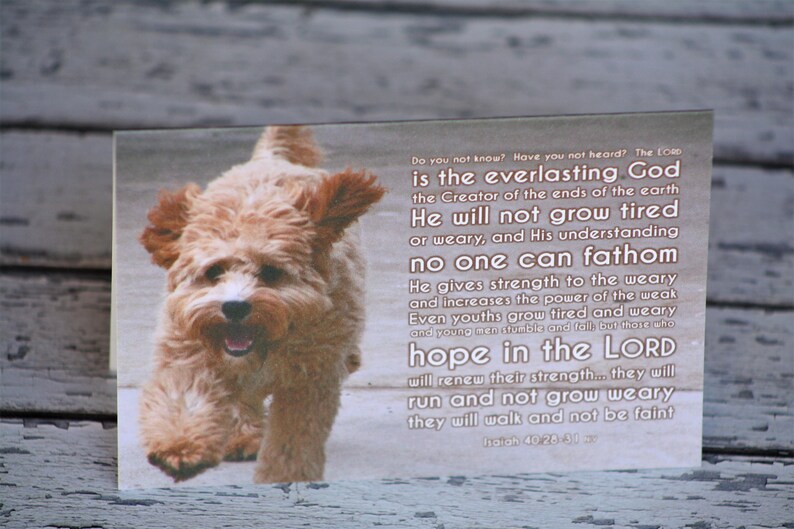Puppy Scripture Card Cavoodle Printable Stationery Christian Note Bible ...