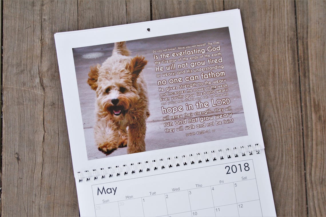 Puppy Dog Scripture Magnet Bible Verse Isaiah 40:28-31 Faith Quote ...