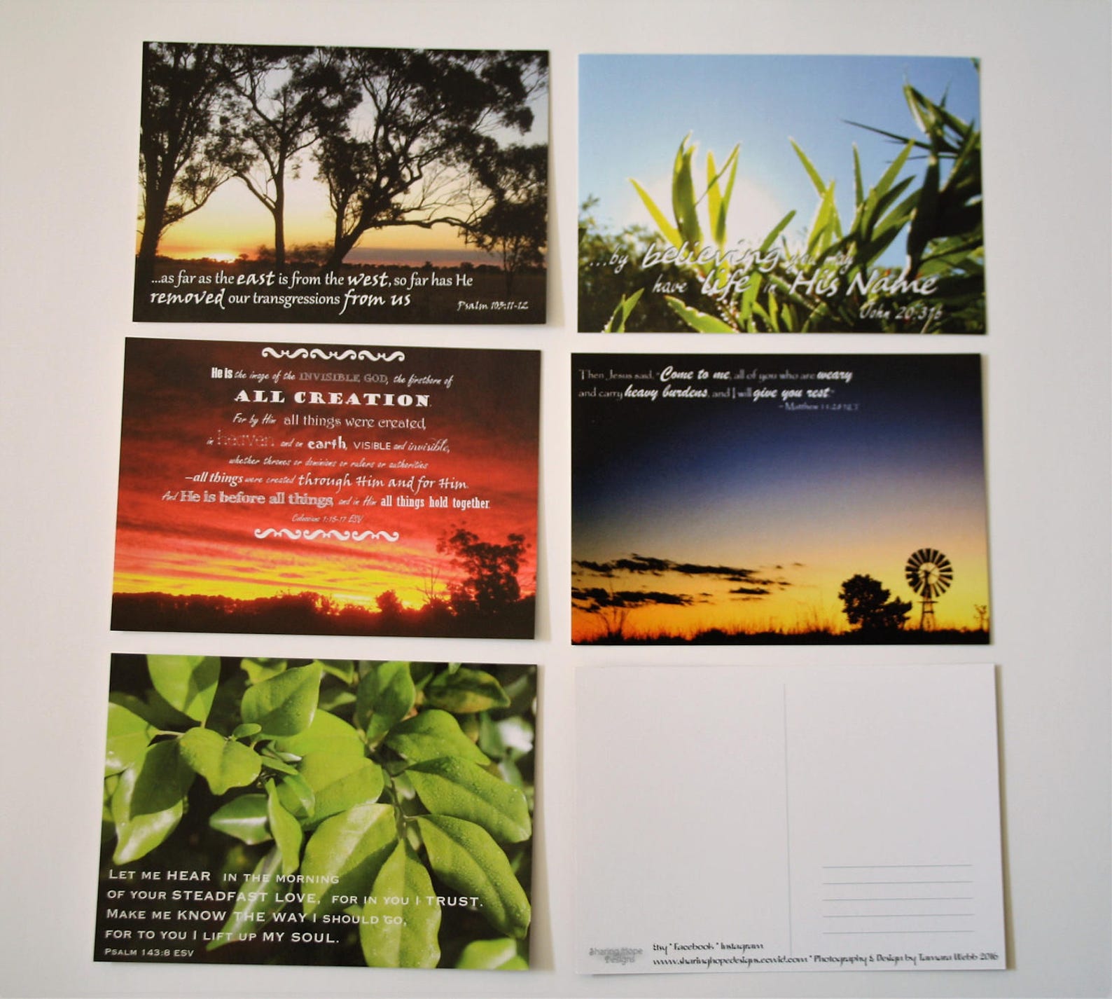 ANY TEN Bible Verse Postcards Faith Quotes Christian Easter Postcard ...