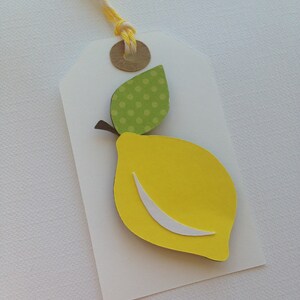Lemon Gift Tag - Etsy