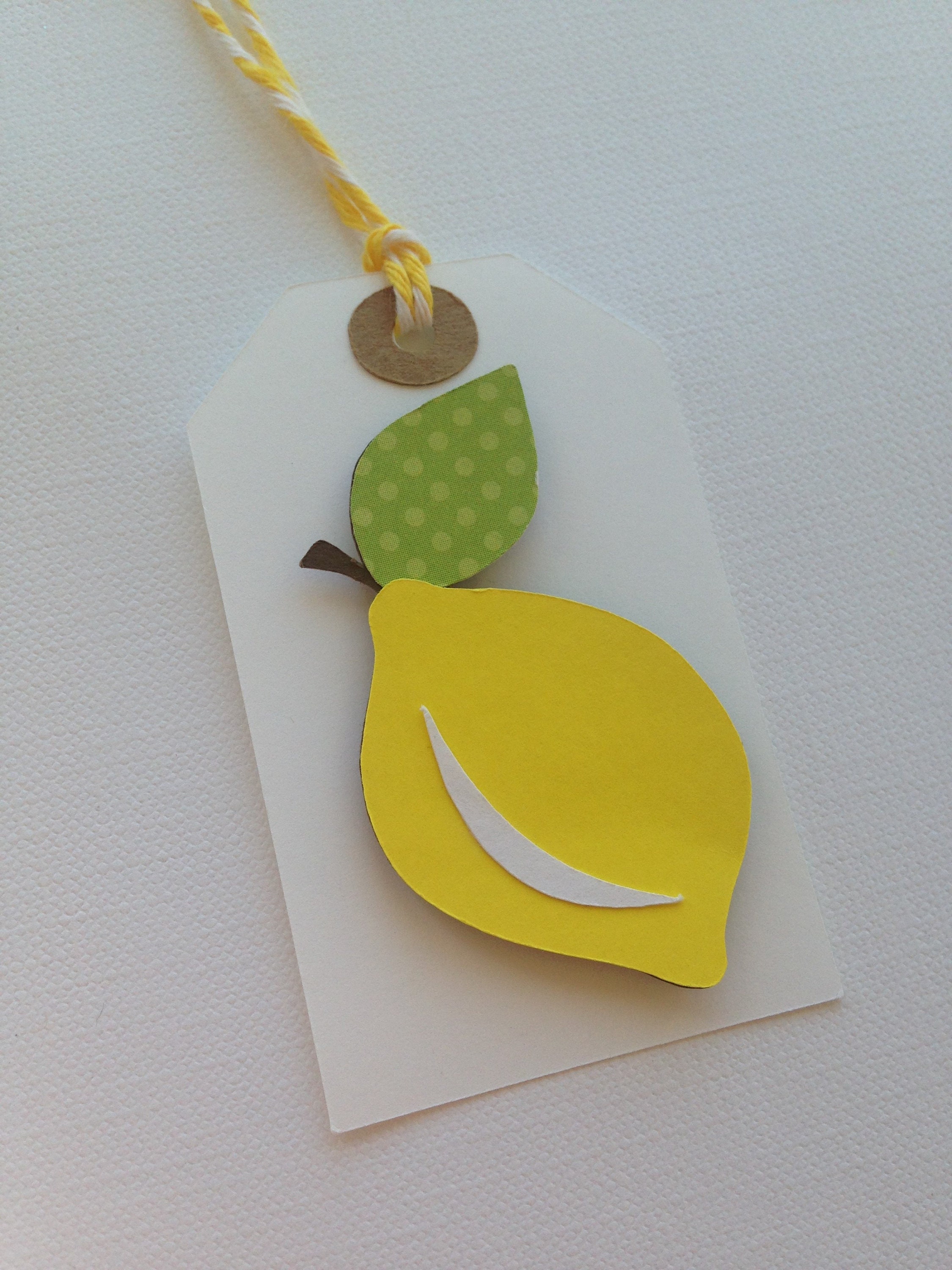 Lemon Gift Tag | Etsy
