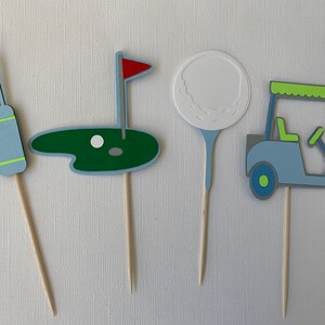 Golf Cupcake Toppers - Etsy