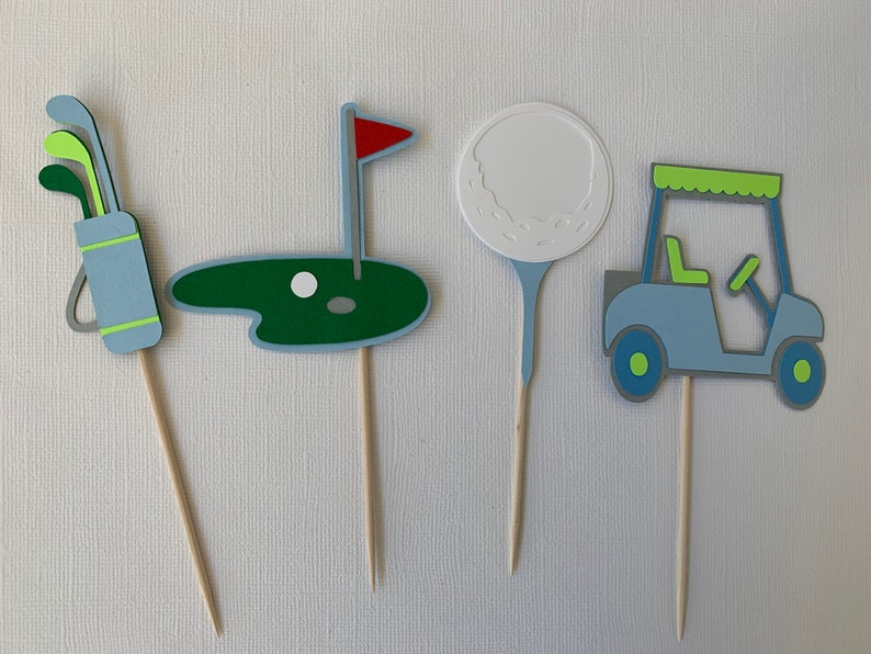 Golf Cupcake Toppers - Etsy