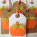 Pumpkin Party Favor Tags/pumpkin Gift Tags - Etsy