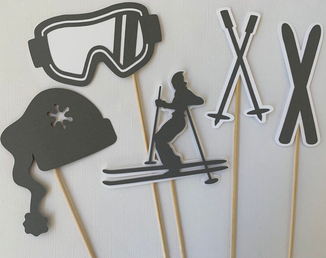 Skiing Centerpiece Sticks - Etsy