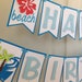 Tropical Beach and Surf Board Happy Birthday Banner - Etsy