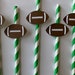 Football Paper Straws - Etsy