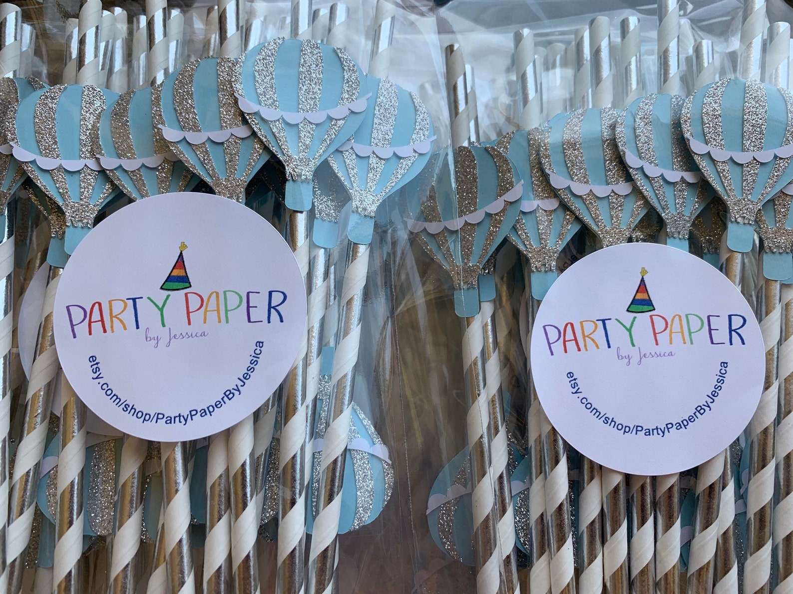 Hot Air Balloon Paper Straws - Etsy