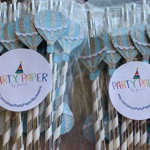 Hot Air Balloon Paper Straws - Etsy