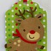 Christmas Reindeer Gift Tags/party Favor Tags - Etsy