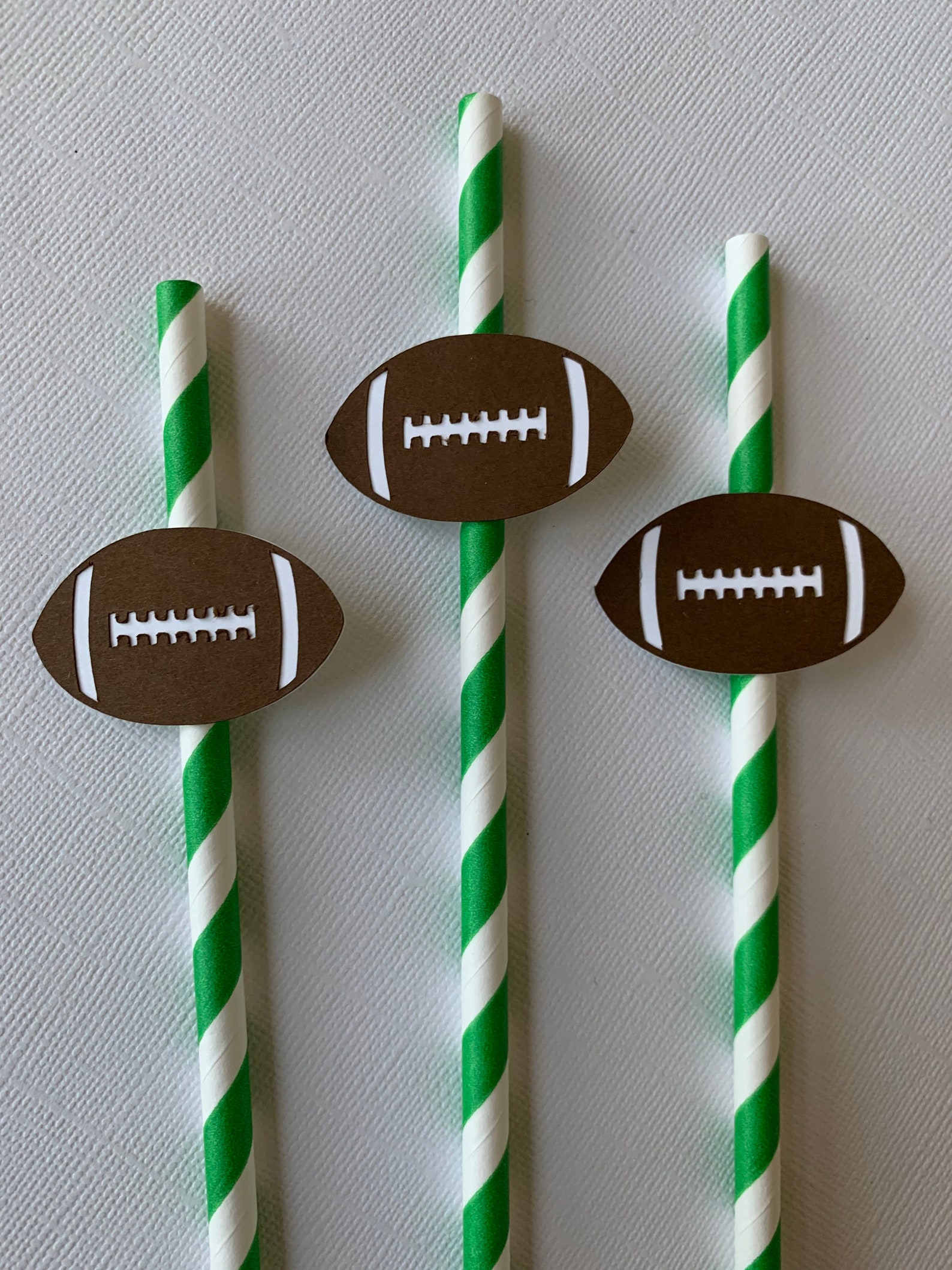 Football Paper Straws - Etsy
